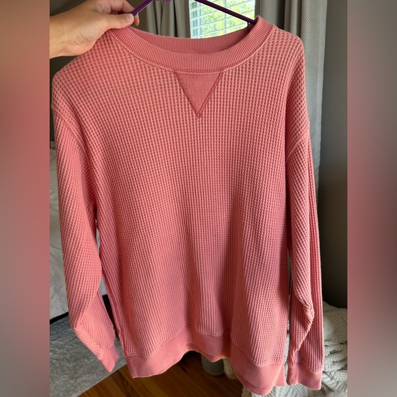 aerie | Sweaters | Crewneck Waffle Sweater | Poshmark